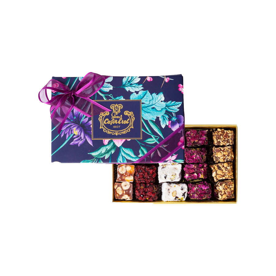 Assortment Patterned Cardboard Box Special Turkish Delight - 450g of ...